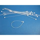 Amazon.com : 500 Pieces WHITE COMBO 7" & 9" Plastic Tags Snap Lock Loop ...