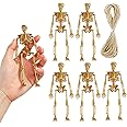 Amazon.com: FINGOOO Small Skeleton Figurine 6 Inches,6 Pieces Plastic ...