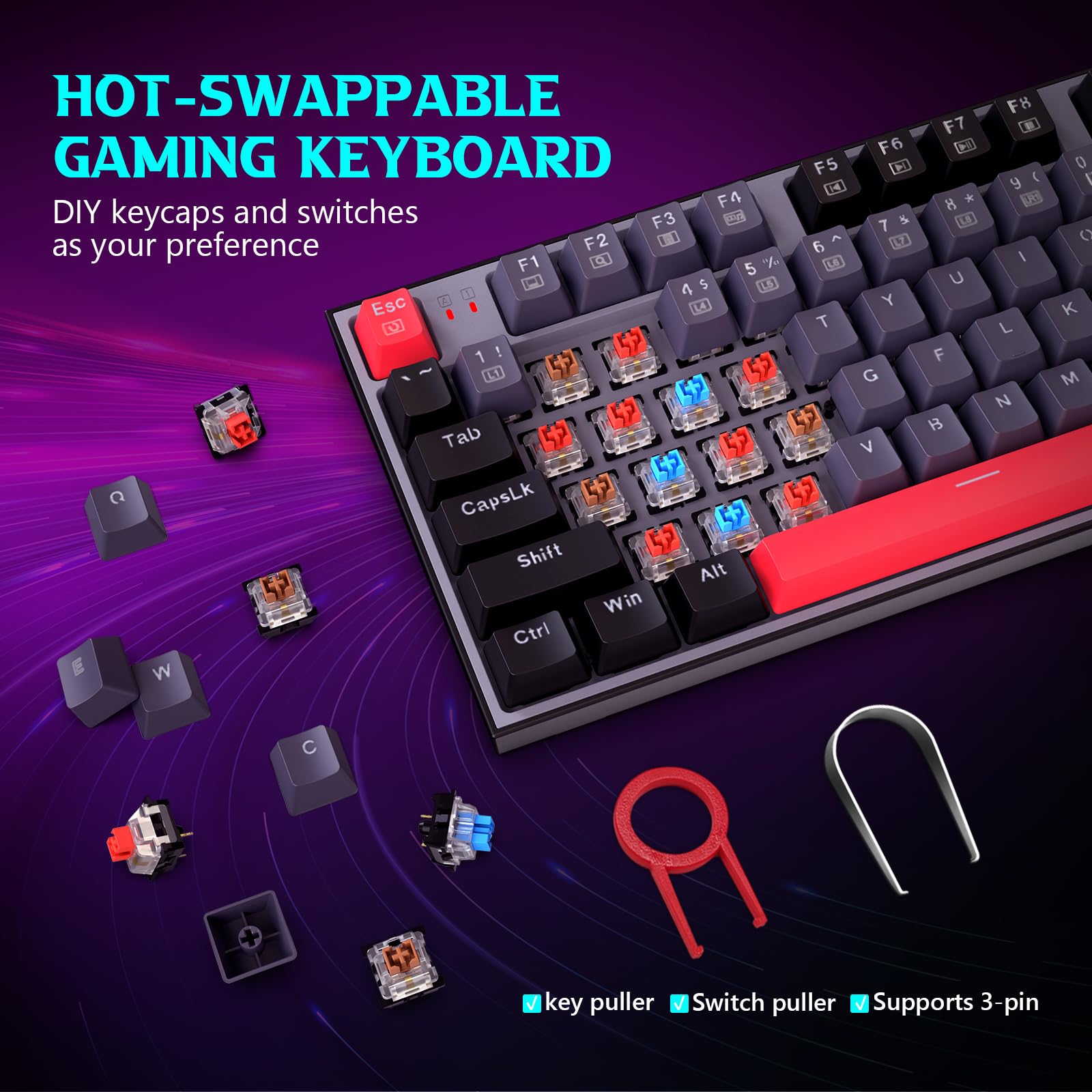 Mua Redragon Mechanical Gaming Keyboard, Wired Mechanical Keyboard with ...
