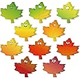 Amazon.com: 200 Pcs Maple Leaves Cutouts Fall Paper Leaf Cutouts ...