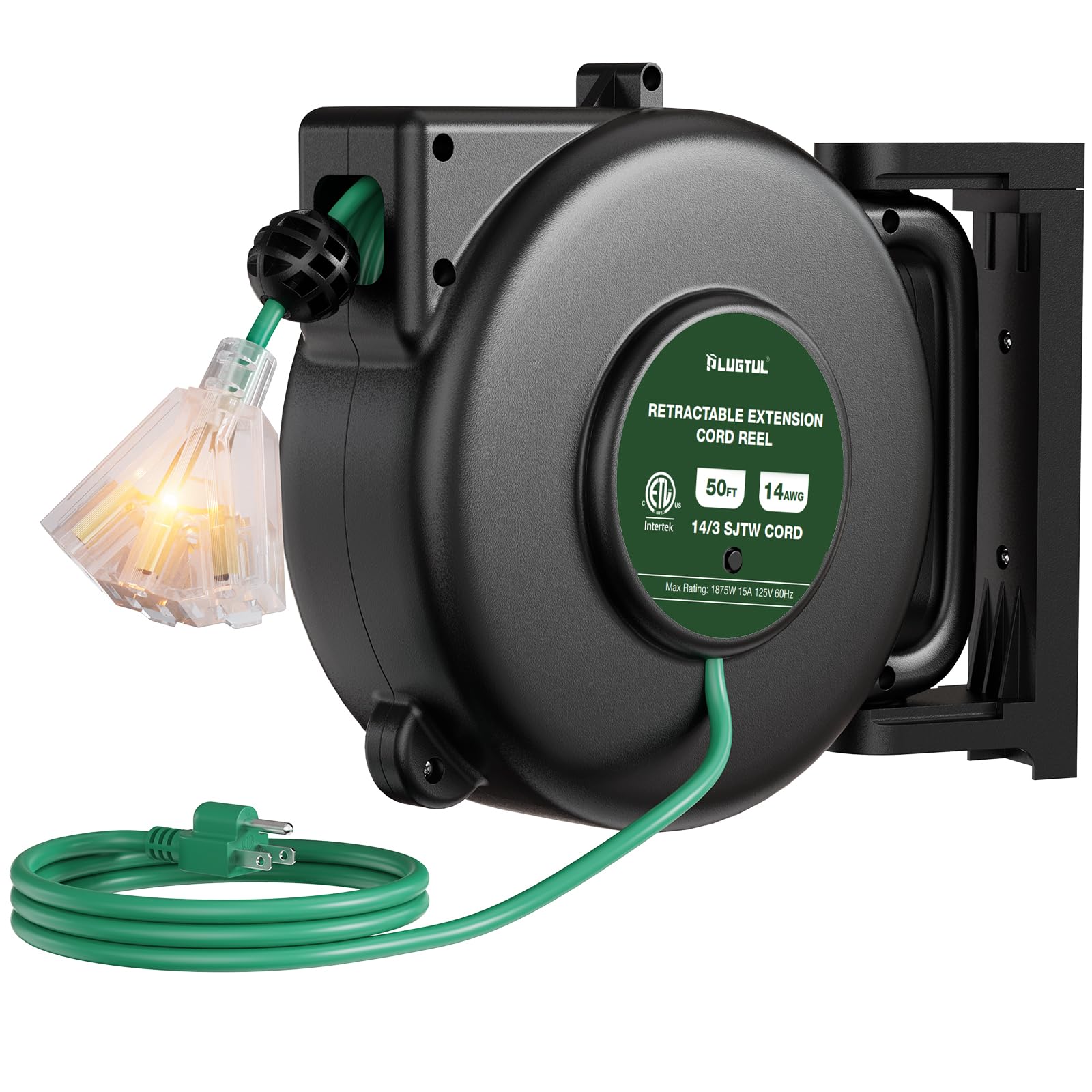 Retractable Extension Cord With Light
