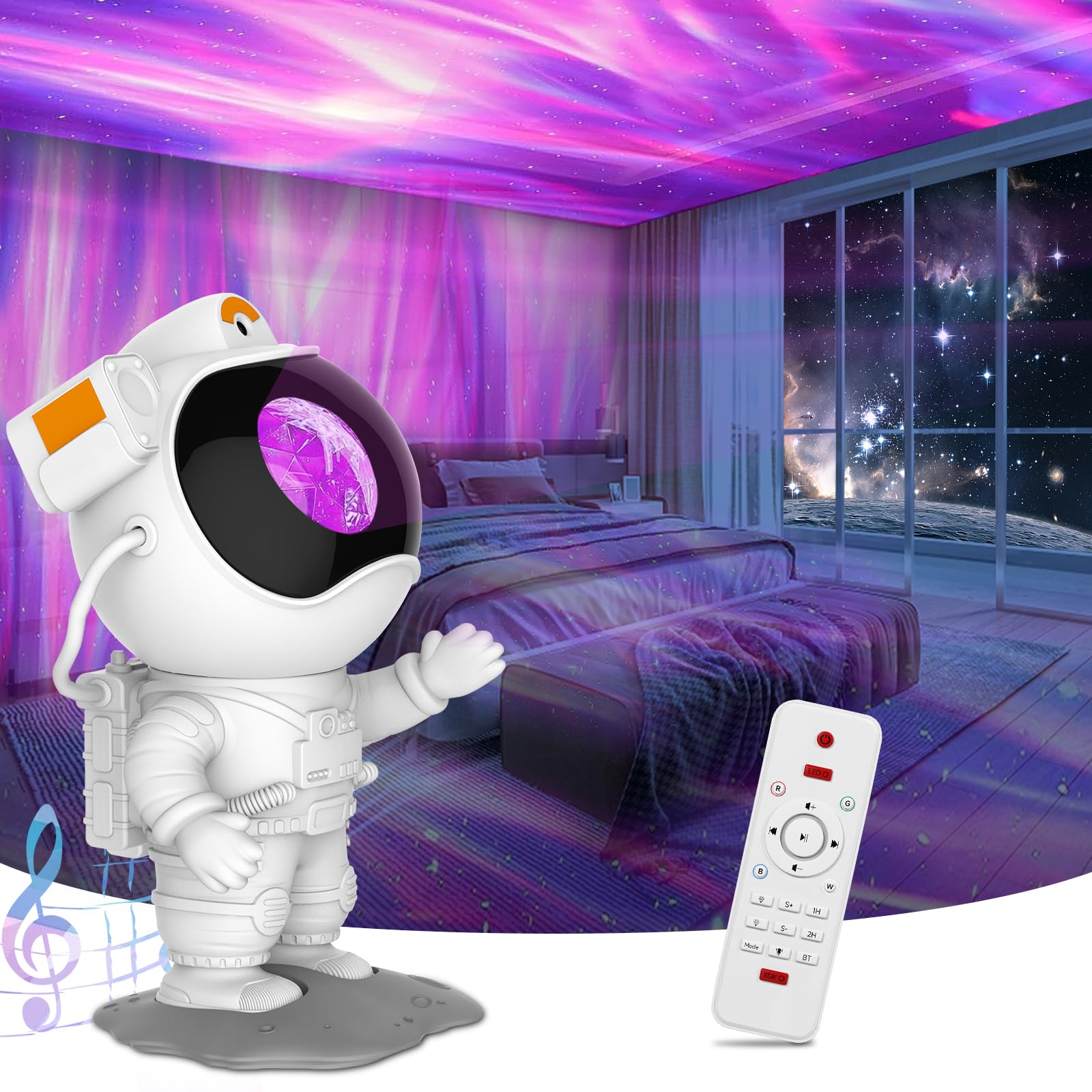 Star Projector Galaxy Night Light, 2023 Upgraded Astronaut Space ...