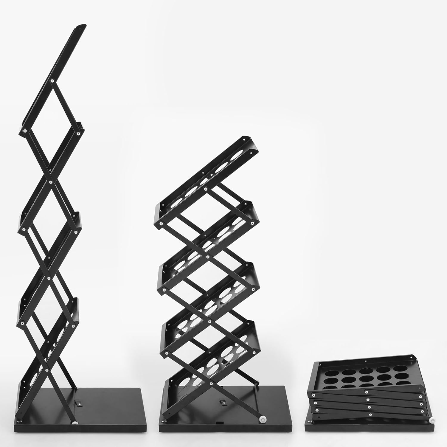 Voilamart A4 Folding Brochure Display Stand 4 Shelf Floorstanding ...