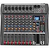 Amazon.com: Pyle Professional Audio Mixer Sound Board Console Desk ...