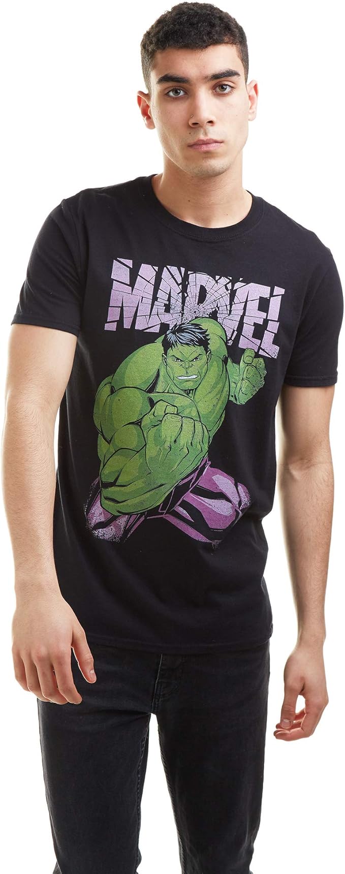 MARVEL Men's Hulk Uppercut T-Shirt: Amazon.co.uk: Clothing