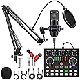 Amazon.com: Podcast Equipment Bundle, BM-800 Podcast Microphone Bundle with V8S Voice Changer ...