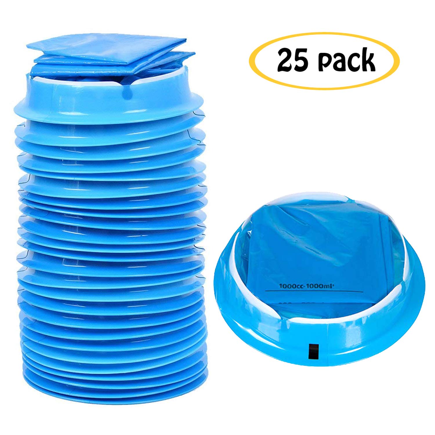 Emesis Bags, Disposable Vomit Bags, Sick Bags Blue Barf Bags Nausea ...