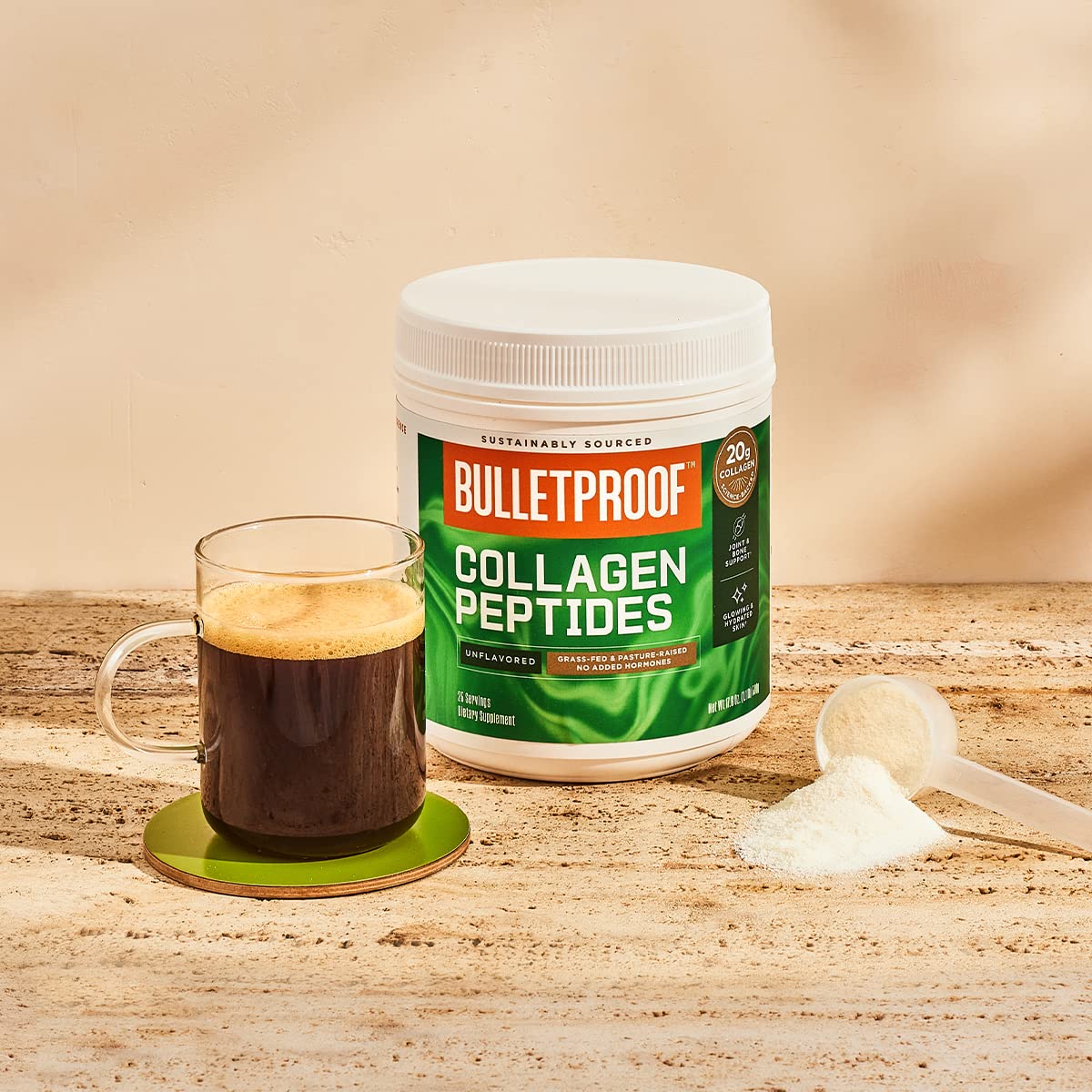 Bulletproof Unflavored Collagen Protein Powder, 17.6 Ounces, Grass-Fed ...