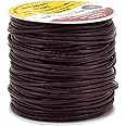 Amazon.com: Mandala Crafts Round Cowhide Genuine Leather String Cord ...