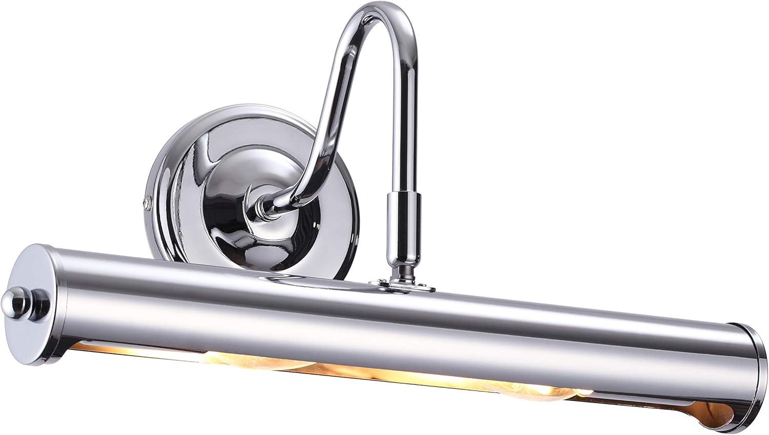 Modern Polished Silver Chrome Swan Neck Adjustable Picture Light - LED ...