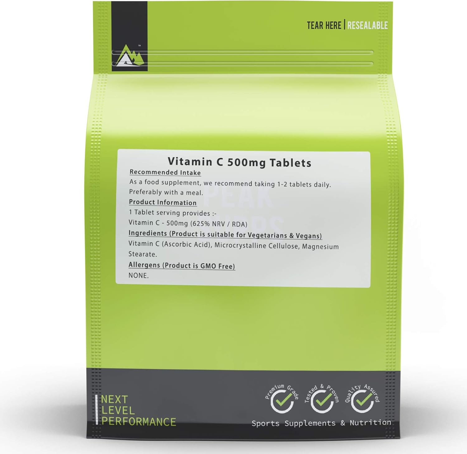 Vitamin C Tablets 500mg – 30 Tablets – BigaMart