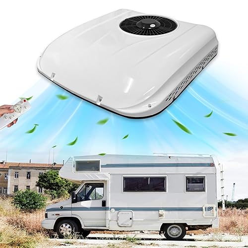 12V Roof AC Camper Air Conditioner 8500 BTU, Rooftop A/C Unit 12 Volt ...