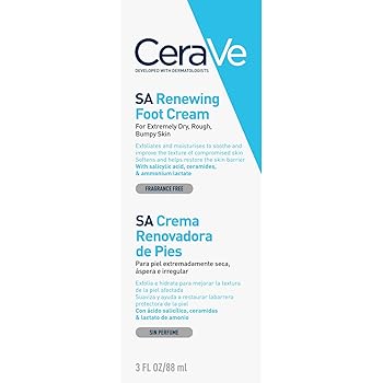 Cerave Crema Renovadora de Pies, 3 Oz/88 ml: Amazon.com.mx: Salud ...