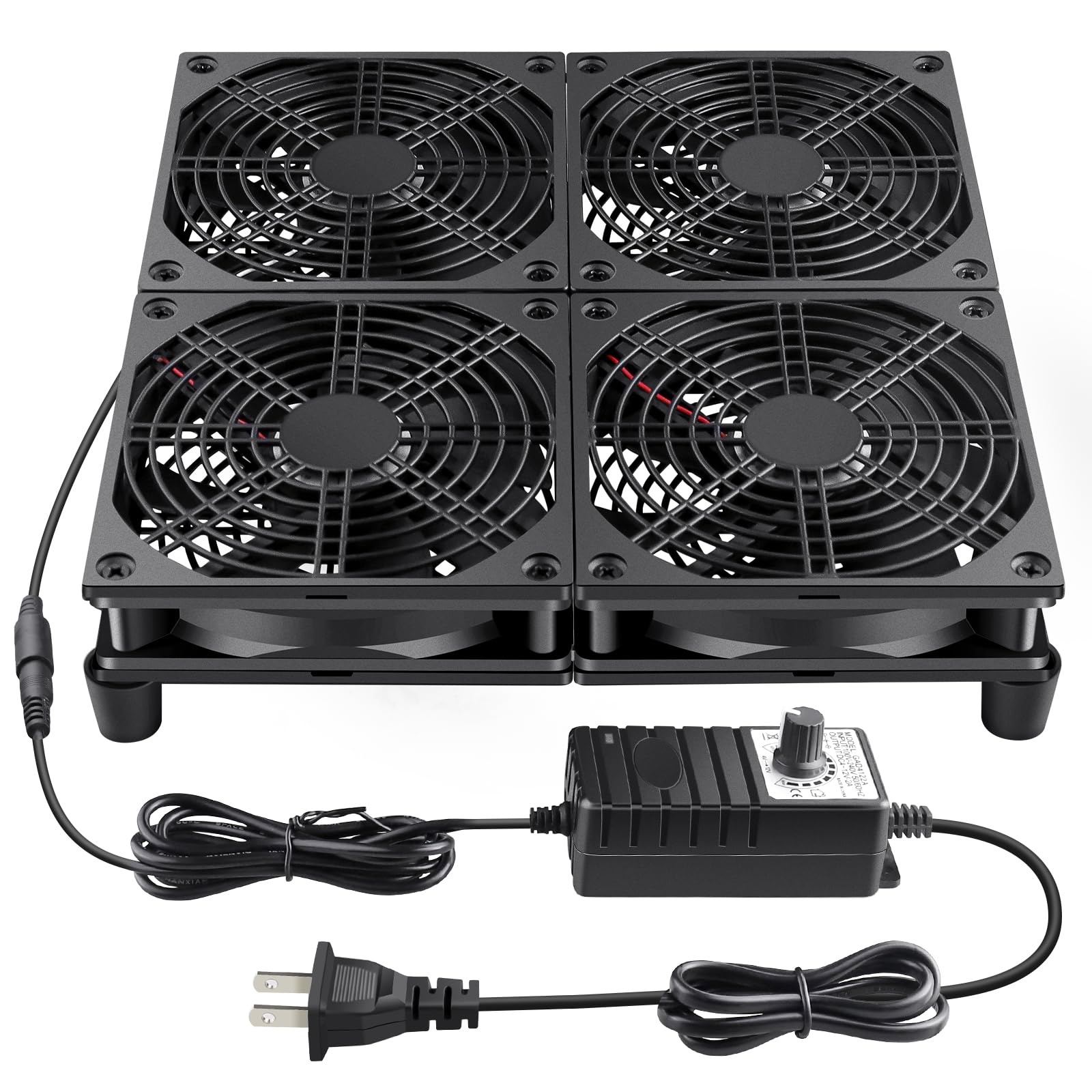 Mua 120mm x 4 Router TV Box Fan 110v - 240v Big Airflow with Speed ...