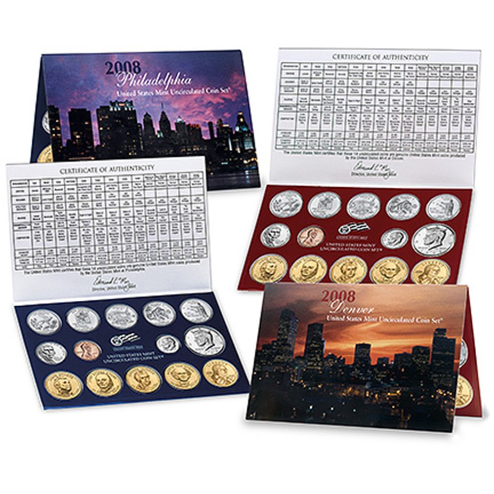 2008 United States Mint Uncirculated Coin Set (U08) in Original ...