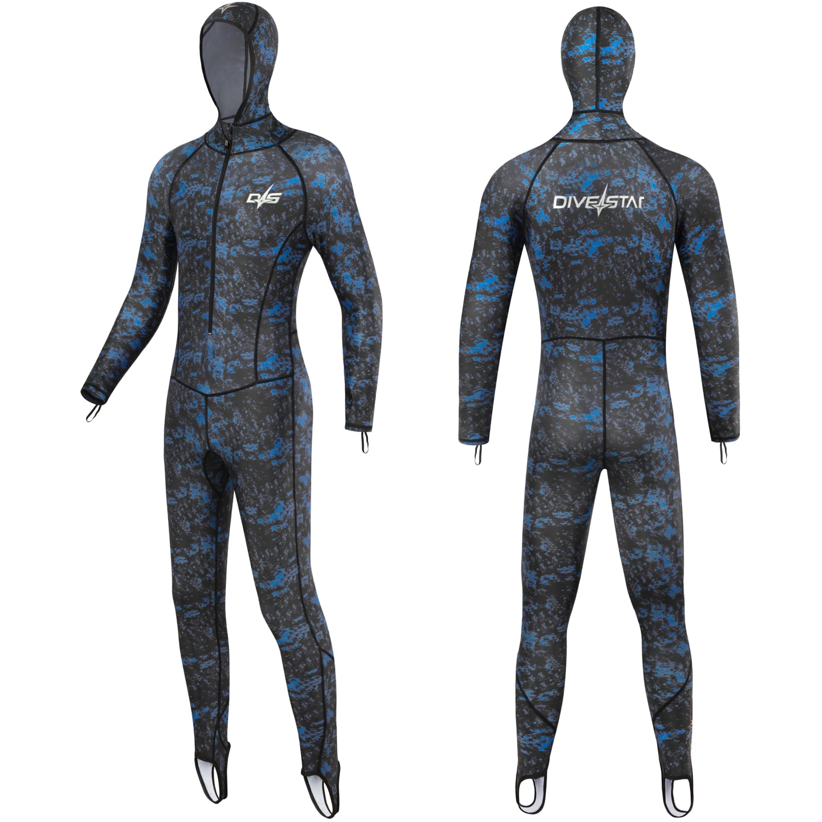 Men Women Full Body Scuba Rash Guard Swimwear Wetsuit,Long Sleeve UV ...