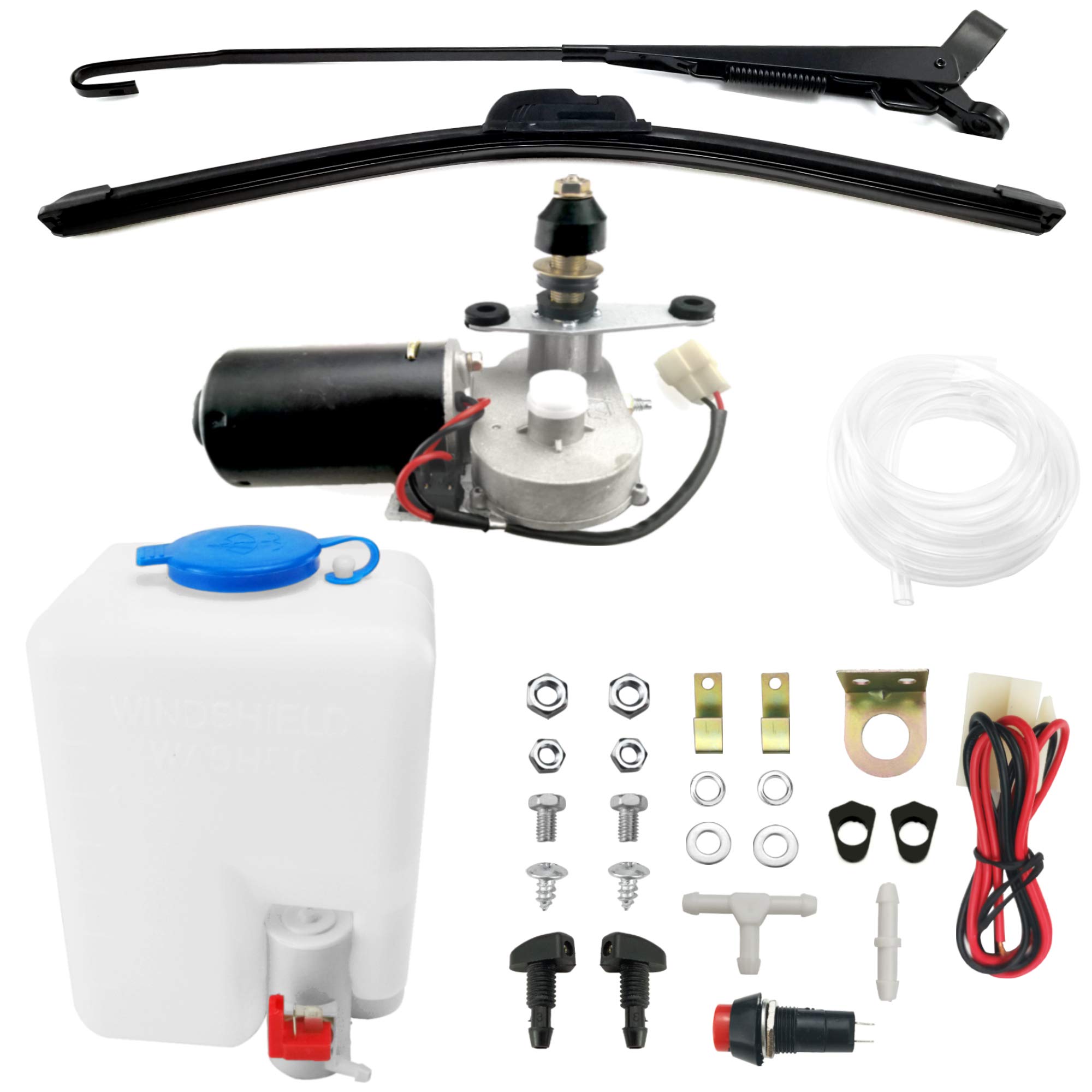 Electric UTV Windshield Wiper Kit, 12V Electric Motor, Universal Power ...