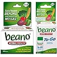 Amazon.com: Beano Extra Strength 100ct & Beano to Go Pocket Pack 12ct ...