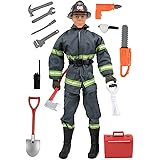 Amazon.com: Click N' Play CNP30640 Urban Firefighting 12"" Action ...