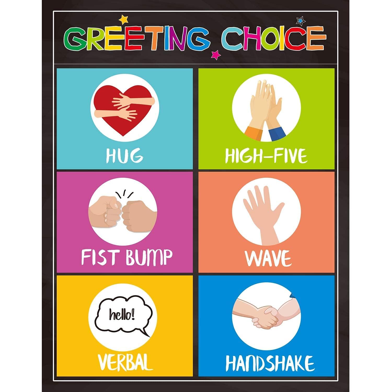 Greeting Choice Classroom Rules Poster Back to School Classroom ...