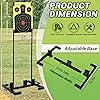 Adjustable Target Stand Set with 10 Paper Targets, Two Mounting Options ...