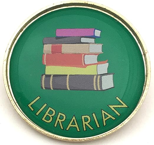 Librarian PIN Badge with Free Shipping: Amazon.co.uk: Office Products