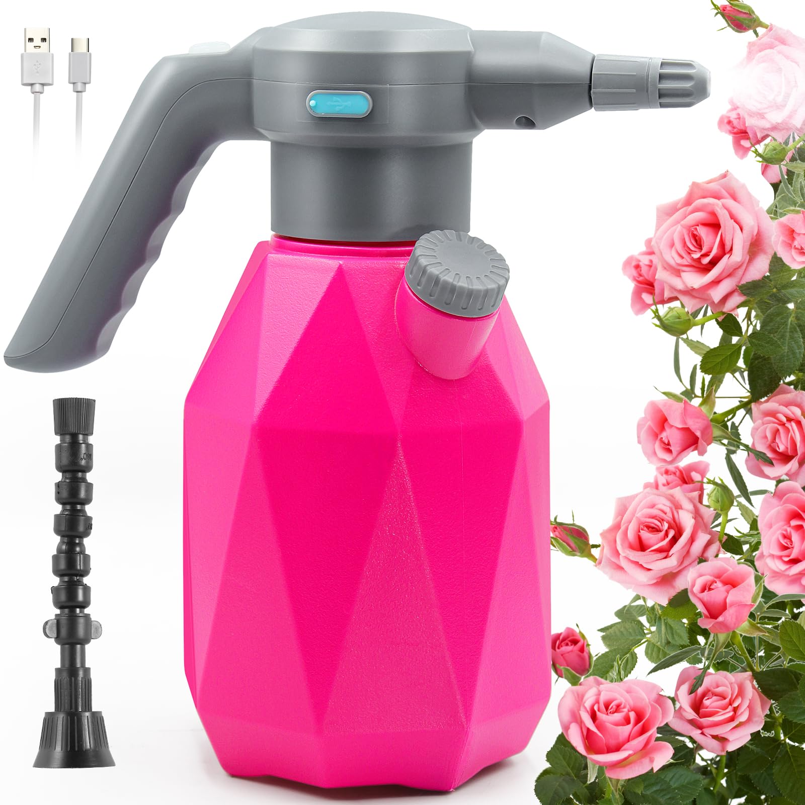 SideKing 0.5 Gallon Electric Spray Bottle Plant Mister for Indoor ...