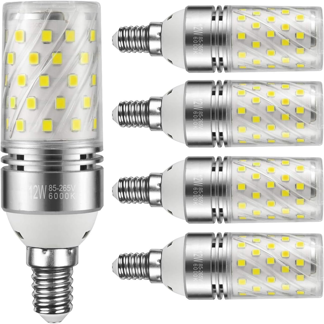 Yiizon 12 W LED Maïs ampoules, E14, 100W Ampoule à incandescence équivalent, 6000K Blanc Froid ...