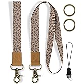 Amazon.com: Lanyard With ID Holder Key Chain Wrist Strap Badge Mobile ...