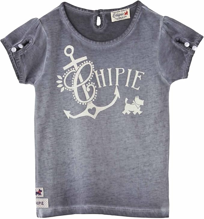 Chipie Chipie T-Shirt grau Glitzer Anker Gr. 5A 104-110 T-Shirts ...