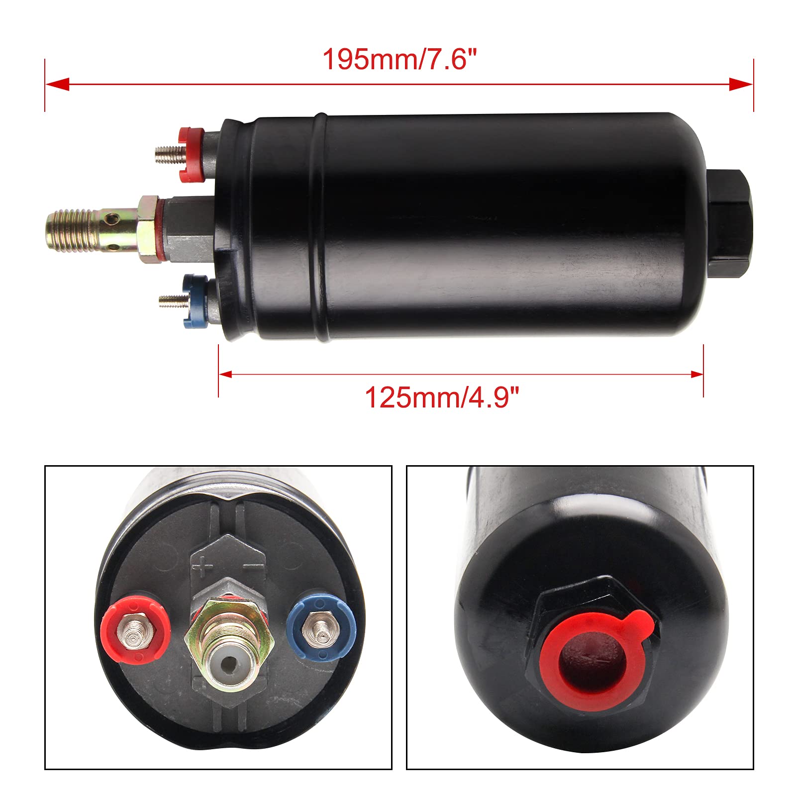 Mua WENJTP 300LPH Inline Fuel Pump High Pressure 12V Electric Fuel ...