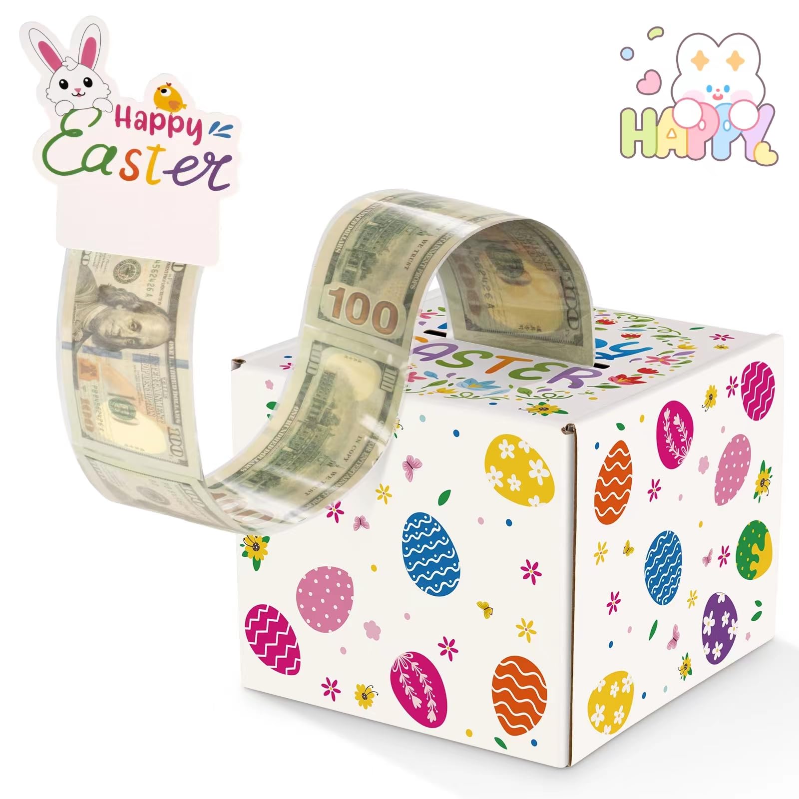Easter Money Pull Box for Cash Gift - Happy Easter Surprise Money ...