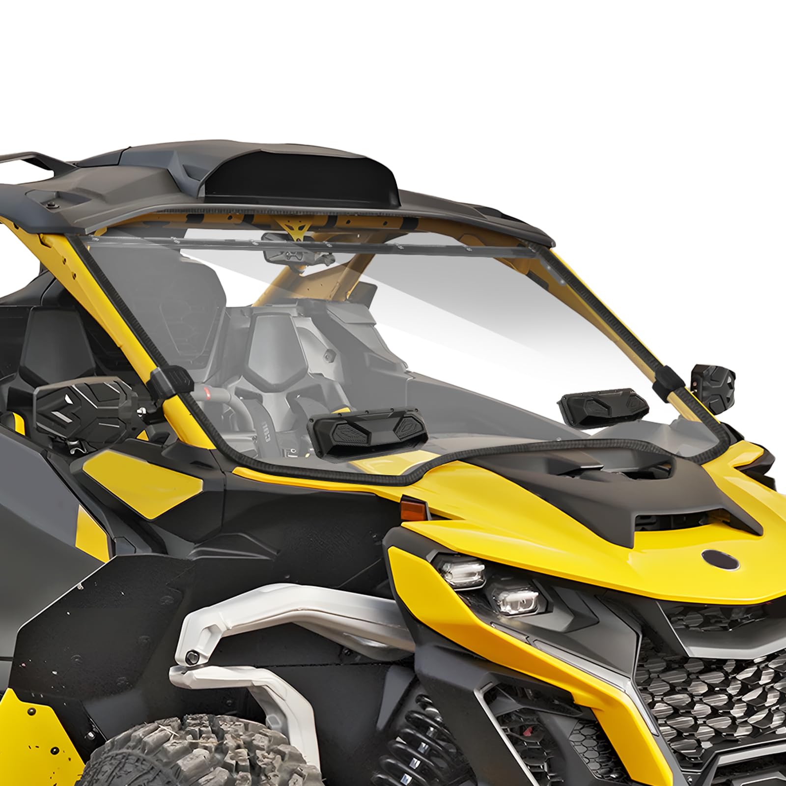 StarknightMT Front Vented Mrverick R Windshield Scratch Proof ...