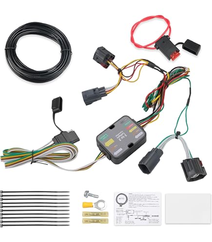 Jeep Liberty Trailer Wiring Amazon.com: MECMO 4 Way Flat Trailer
