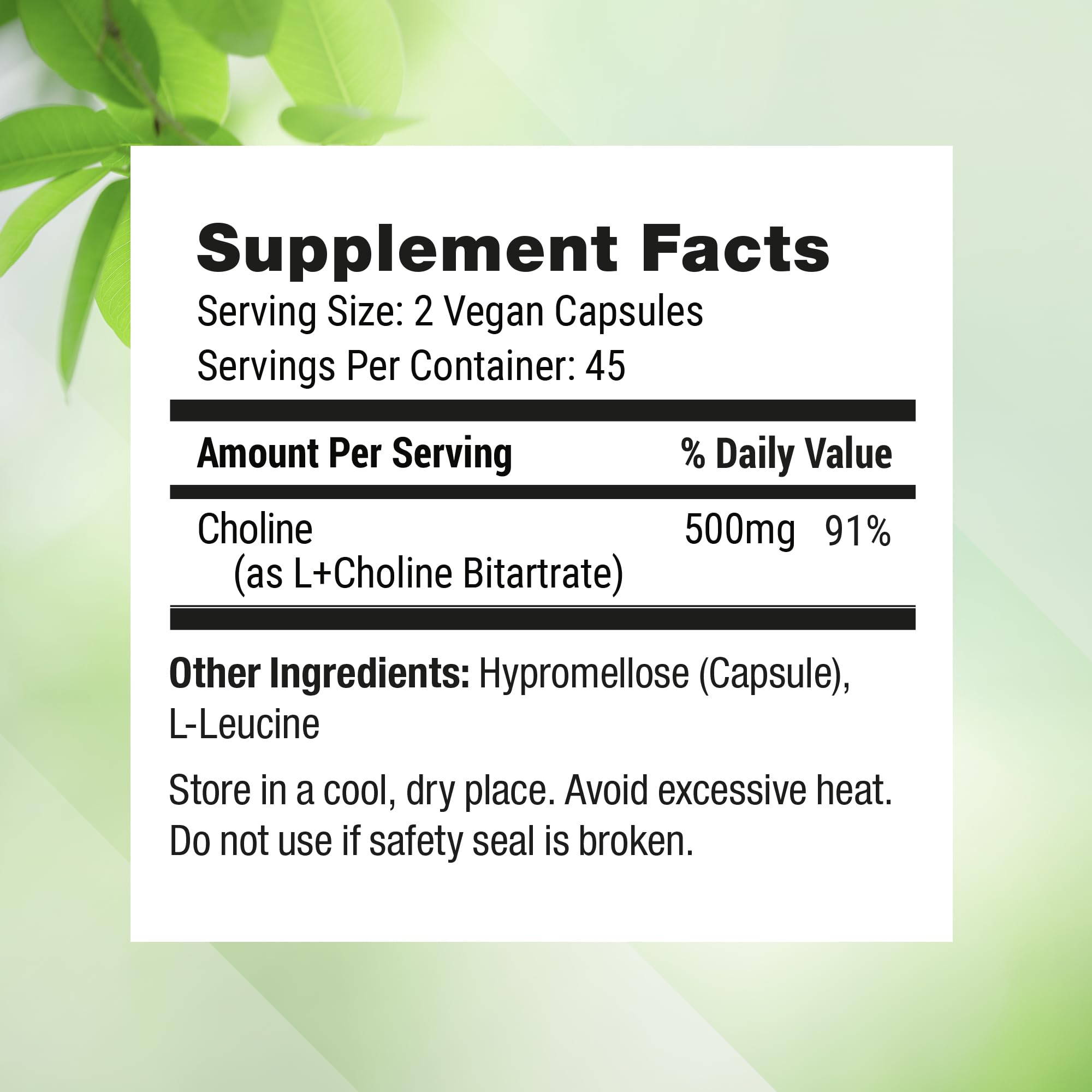 Mua Nested Naturals Choline Bitartrate 500mg | High Potency Choline ...