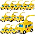 Amazon.com: Tanlade 12 Set School Bus Cups with Straws, Plastic Vehicle ...