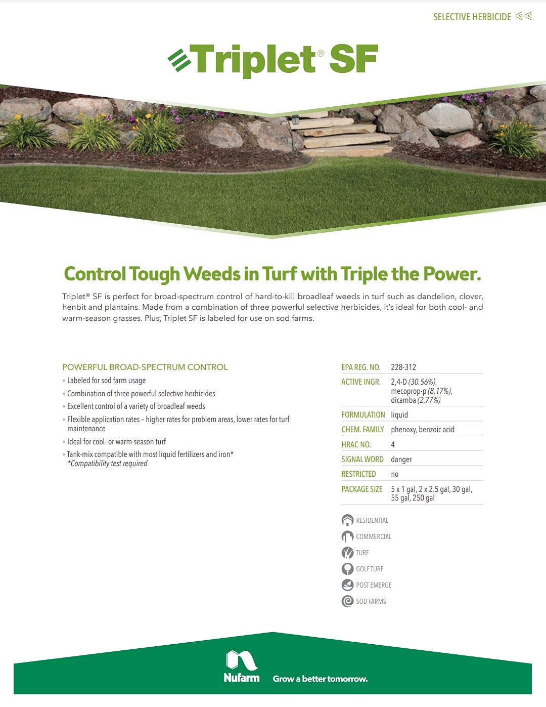 Mua Triplet SF Selective Herbicide, Post-Emergent Broadleaf Herbicide ...