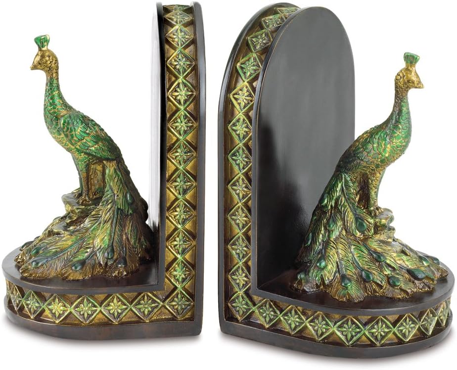 Bulk Savings 358563 Elegant Peacock Bookends: Amazon.co.uk: Kitchen & Home