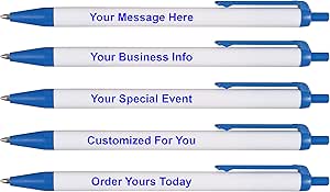 Amazon.com : RevMark Personalized Ballpoint Pens – Black Ink – Made in ...