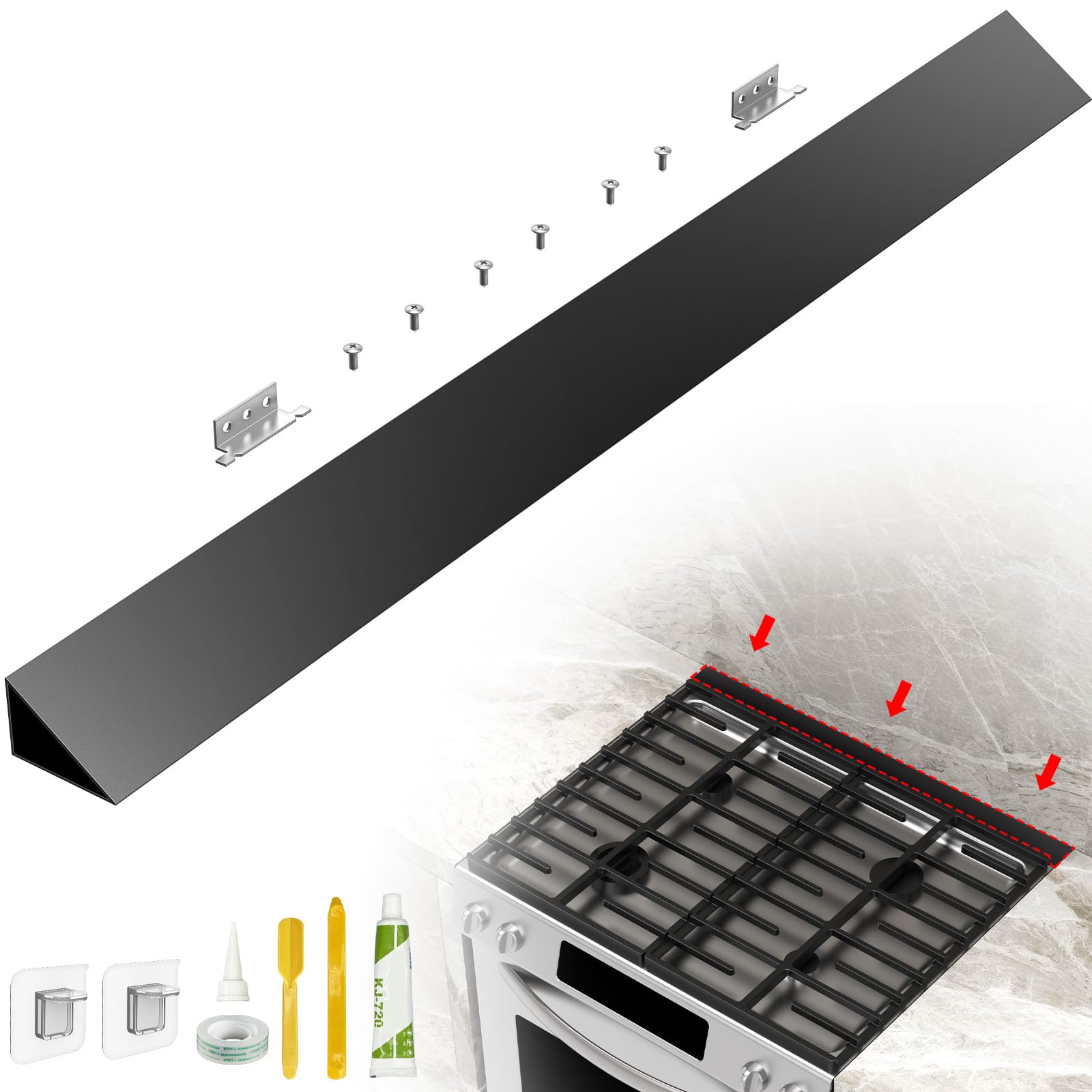30" Slide-in Range Rear Filler Kit W10113901A, Stove Gap Universal ...