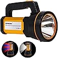 Super Bright Handheld Spotlight Flashlight USB Rechargeable Large ...