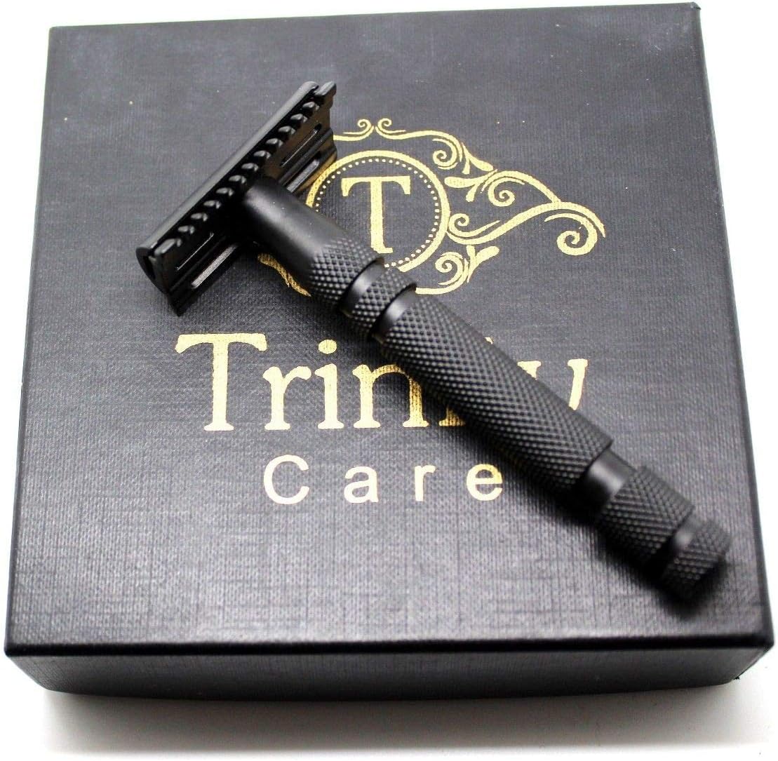 Trinity Care TR201 Stainless Razor Safety Razor Handle & Open-Close ...