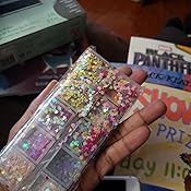 Amazon.com: Navifoce Colorful Mini Spangles Craft Supplies Diy Drawing ...