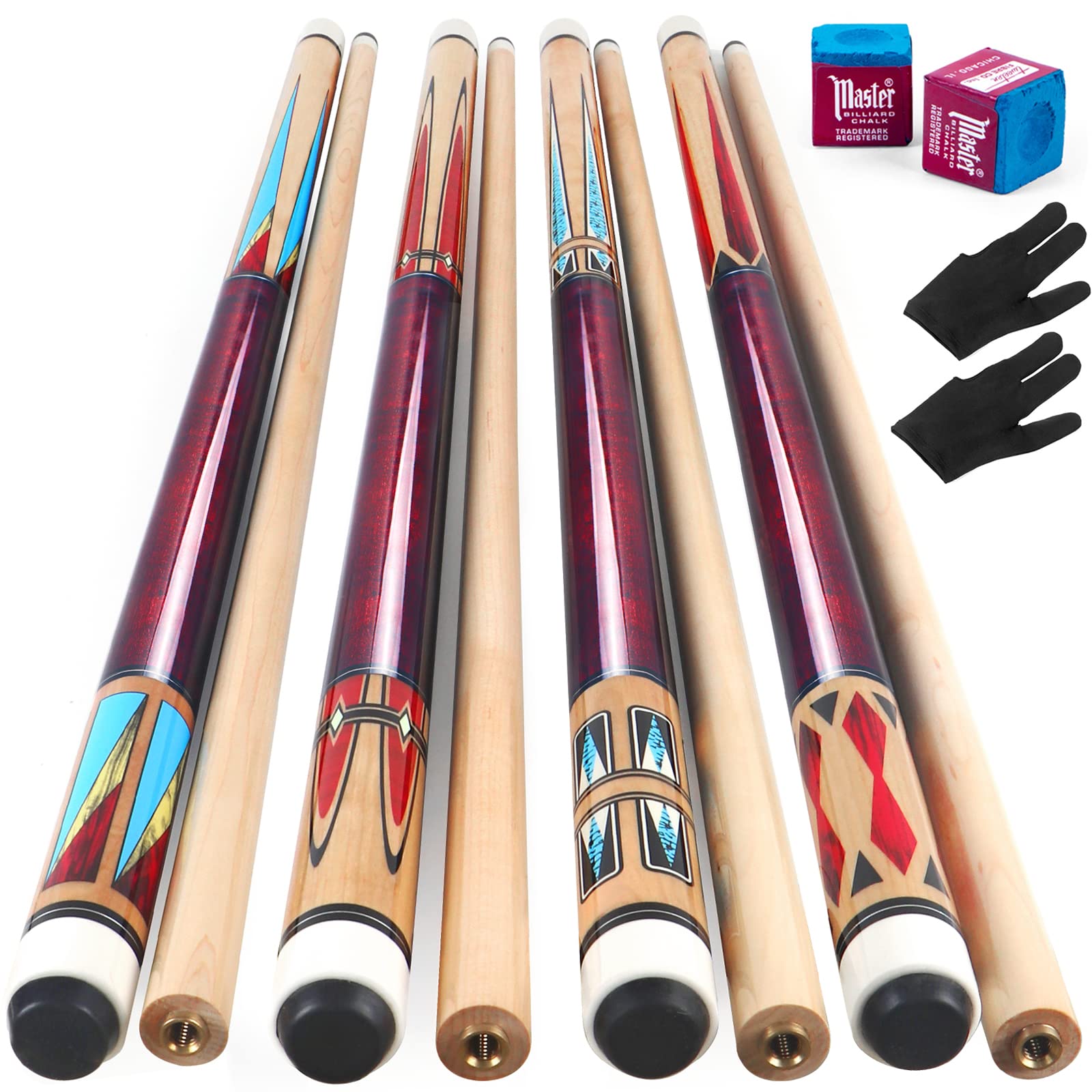 Mua AKLOT Pool Cues,58" Pool Cue Stick Canadian Maple Wood Billiard ...