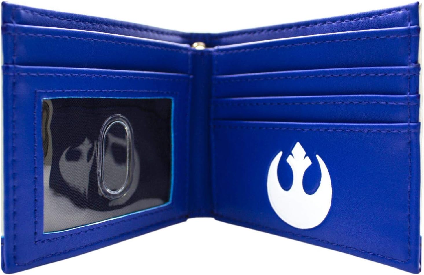 Star Wars R2-D2 Droid Helmet Blue ID & Card Bi-Fold Wallet – BigaMart