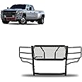 Amazon.com: Black Horse RUGGED Heavy Duty Grille Brush Bumper Guard ...
