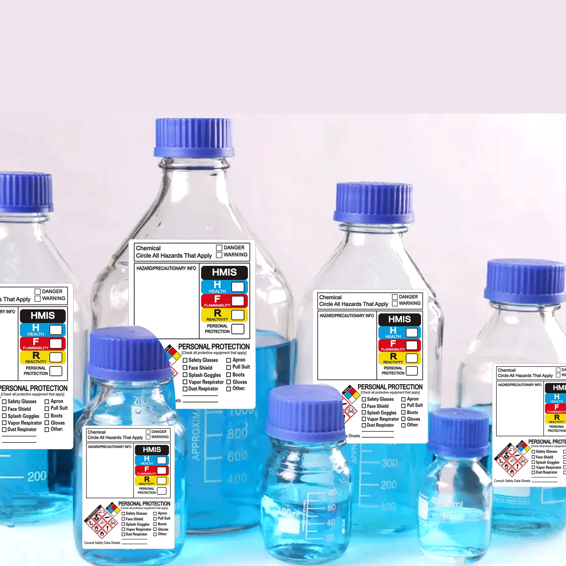 SDS OSHA Data Labels For Chemical Safety Data 4 X 3 Inch GHS Secondary ...