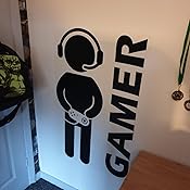 Customwallsdesign Video Game Gaming Gamer Wall Decal Art Decor Sticker ...