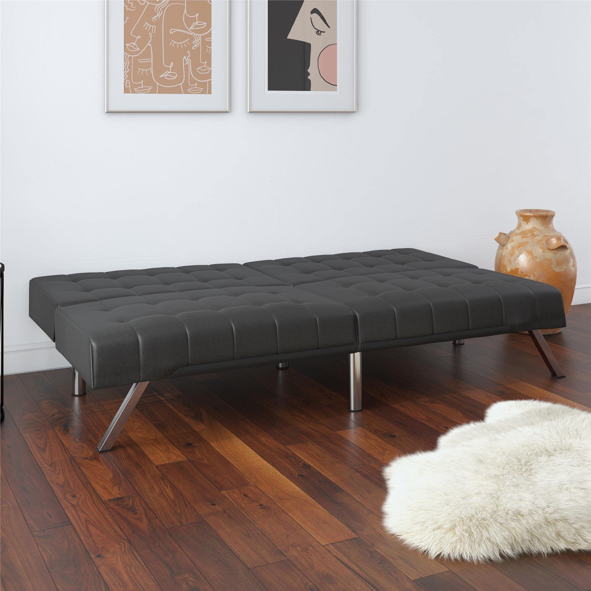Mua DHP Emily 71 Inch Futon Sofa Bed, Armless Upholstered Couch Sleeper ...