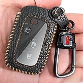 Amazon.com: KAWIHEN Leather Smart Remote Key Fob Case Holder Cover For ...